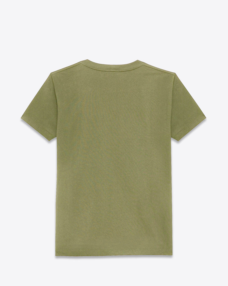 Wavy Baby T-Shirt Olive Green - DEMEANOIR